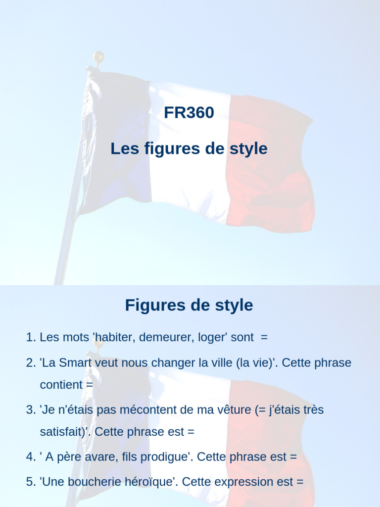 3.Figures de Style.compLET | PDF | Techniques de rhétorique