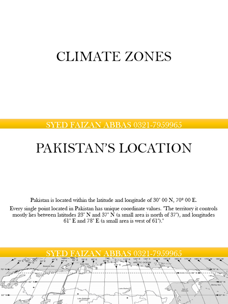 Understanding Pakistan's Climate Zones | PDF | Tropics | Water Cycle