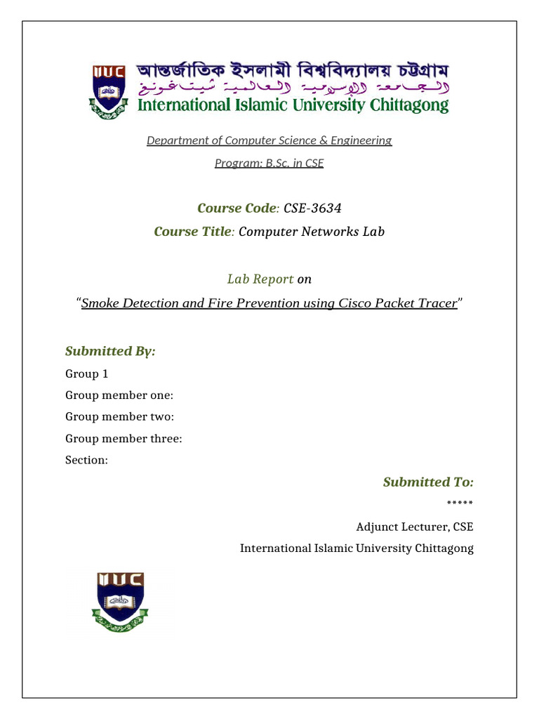 Cisco Smoke Detection System Report | PDF | Firefighting | Smoke