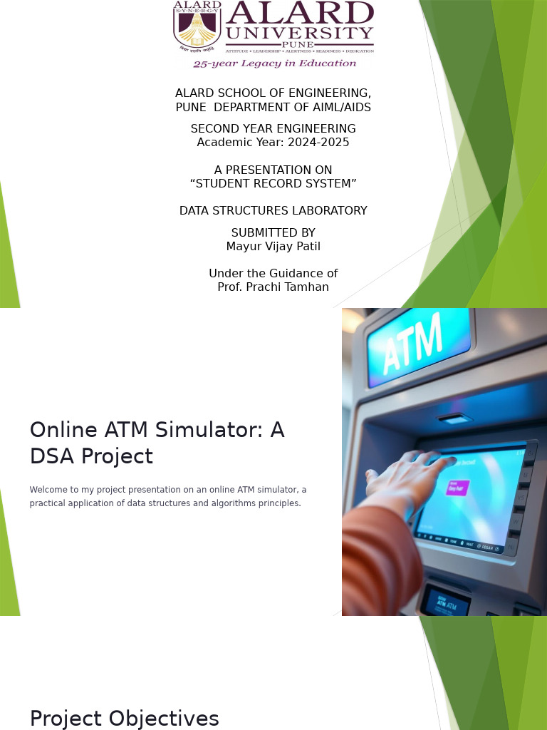 Online-ATM-Simulator-A-DSA-Project | PDF | Automated Teller Machine | Personal Identification Number