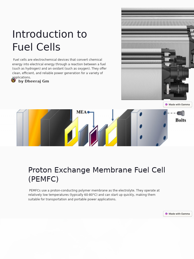 Introduction To Fuel Cells | PDF | Fuel Cell | Energy Technology