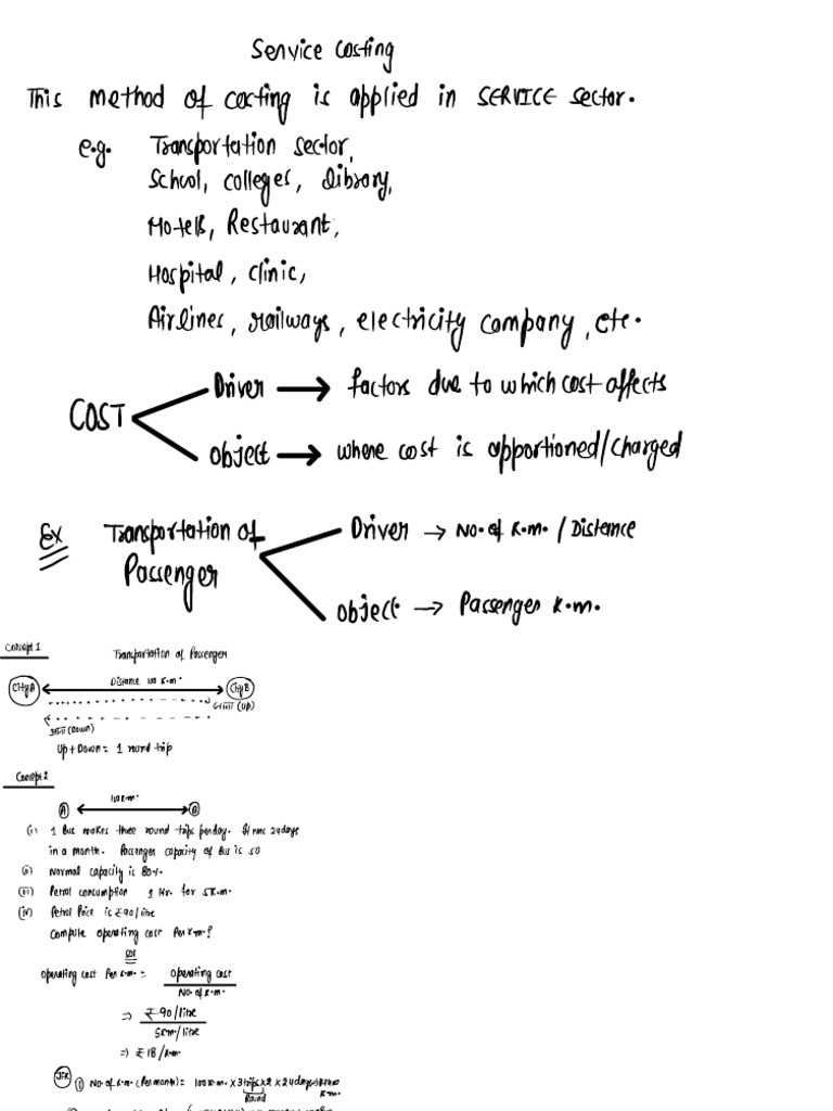 Service Costing 24 | PDF