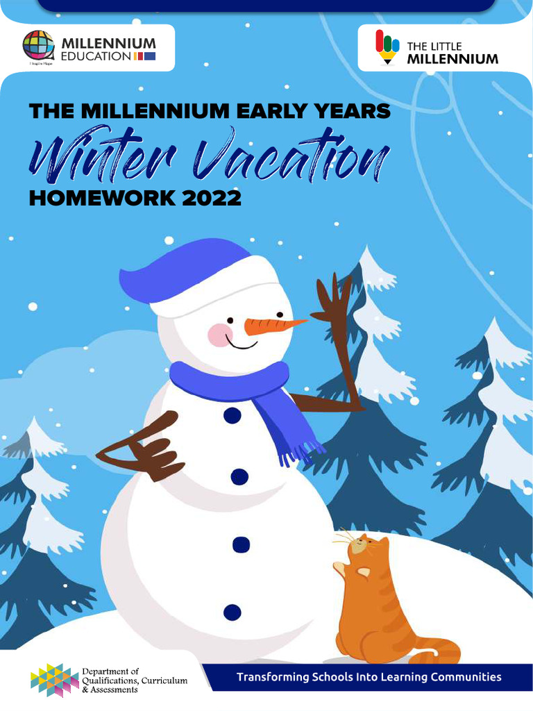 TMEY Winter Vacation Homework 2022 | PDF | Homework | Learning