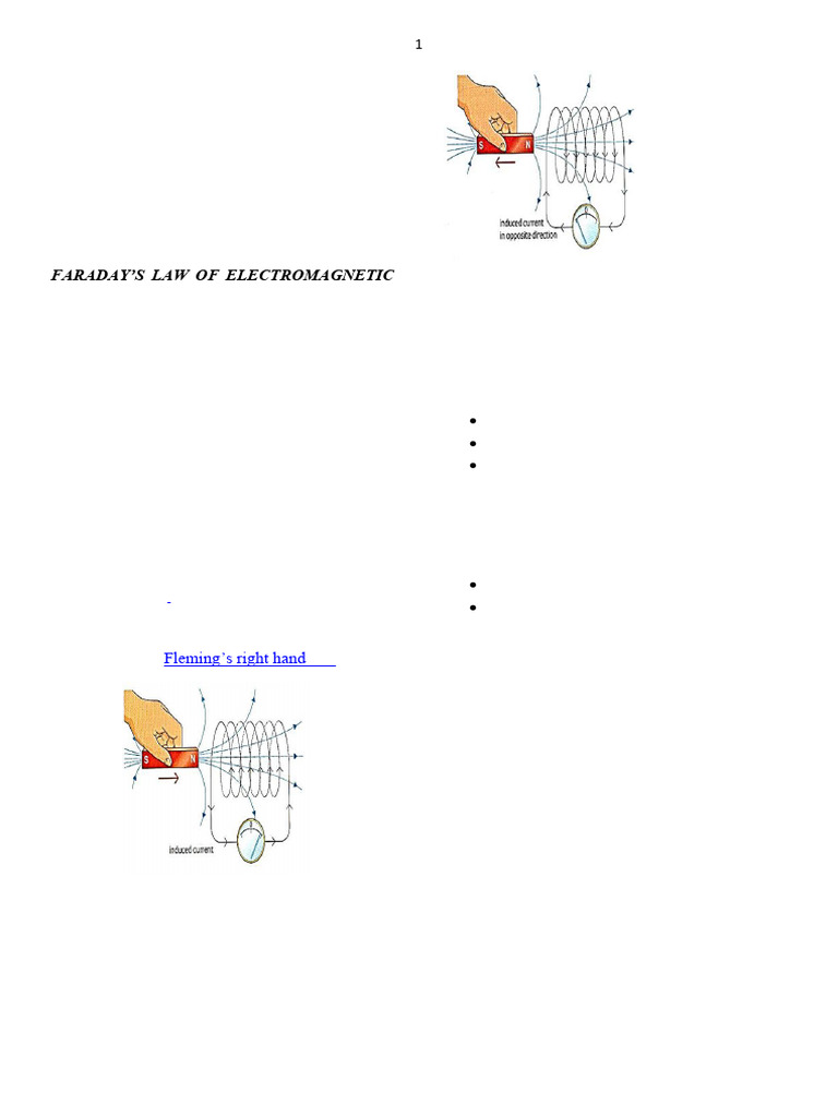 ELECTROMAGNETIC EFFECTS | PDF | Electromagnetic Induction | Inductor