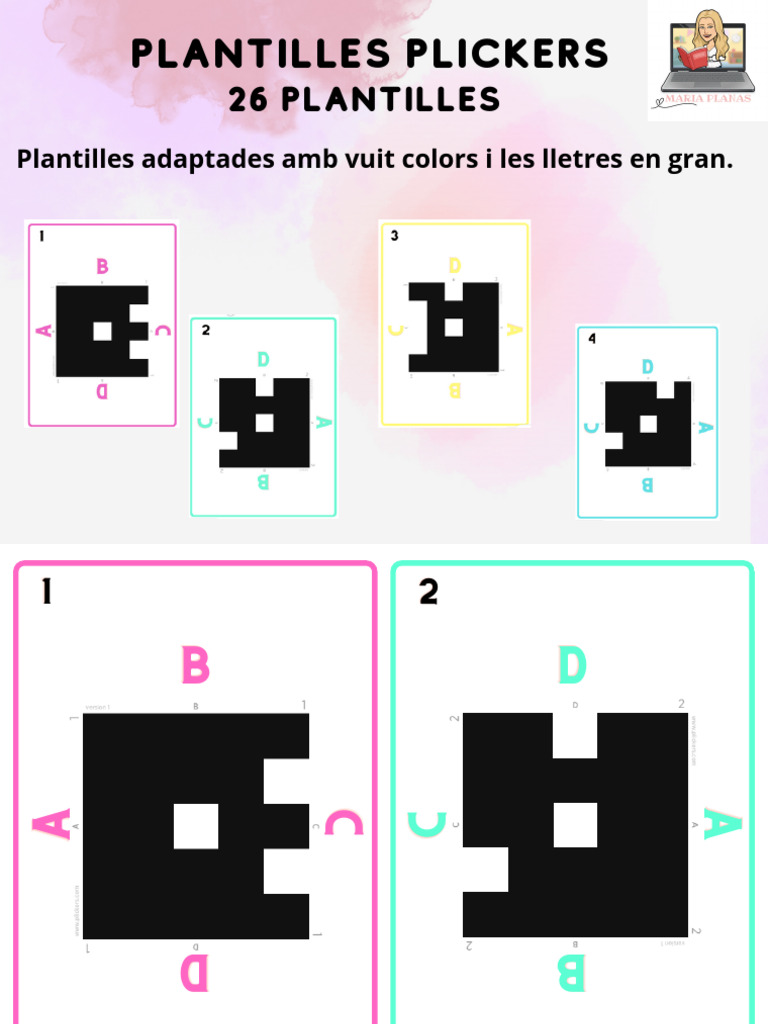 Cartas PLICKERS Colores | PDF