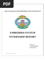 Internship Report - Embedded System. | PDF | Embedded System | Microcontroller
