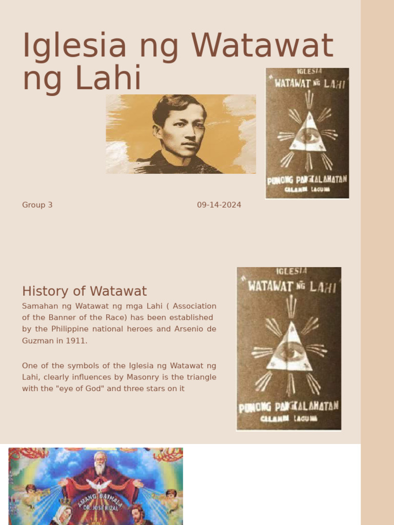 Iglesia Watawat ng Lahi Overview | PDF | Sacraments | Abrahamic Religions
