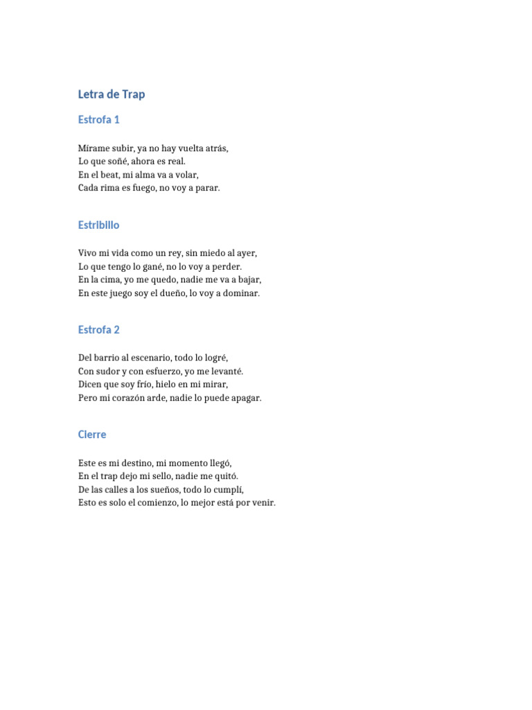 Ascenso y Dominio en el Trap | PDF