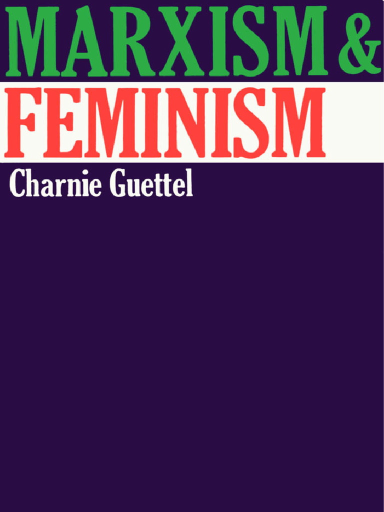 Marxism and Feminism Nodrm Copy | PDF | Feminism | Gender Studies