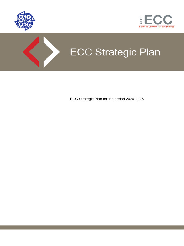 ECC (20) 093 Annex 12 - ECC Strategic Plan 2020-2025 | PDF | Radio ...