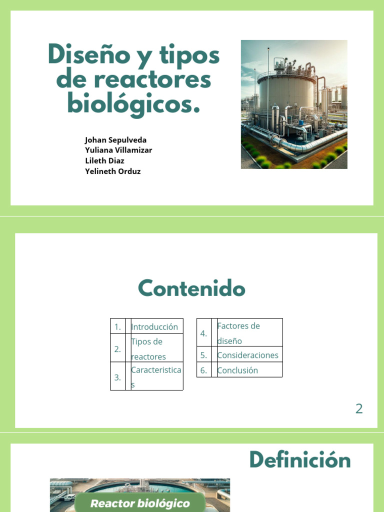Diseño y Tipos de Reactores Biológicos. | PDF | Reactor Quimico | Tratamiento de aguas residuales