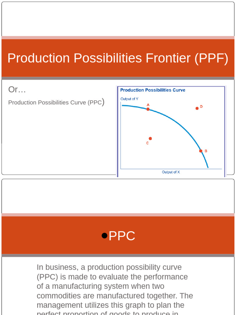 Production Possibilities Frontier | PDF | Production And Manufacturing ...