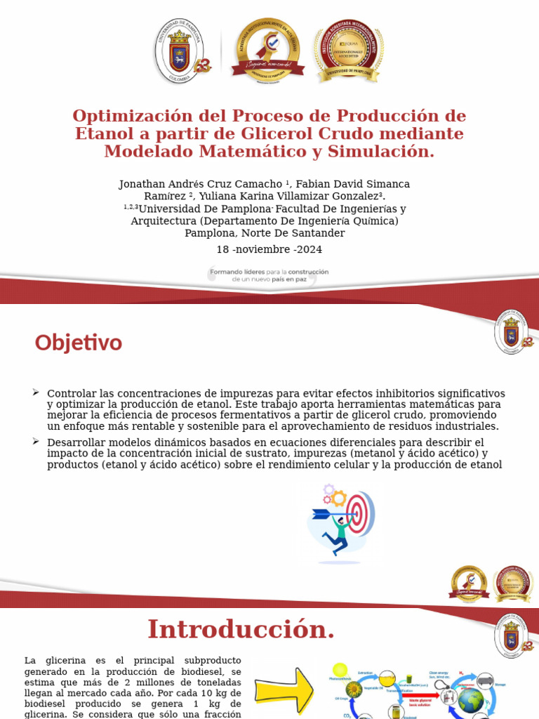 Presentacion Procesos Ii | PDF | Glicerol | Ácido acético