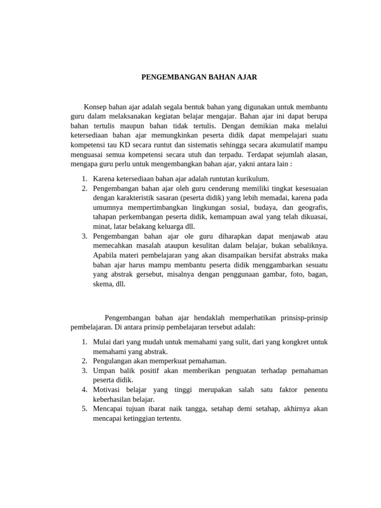 Langkah2 Pengembangan BHN Ajar Tatwir Mawaad | PDF