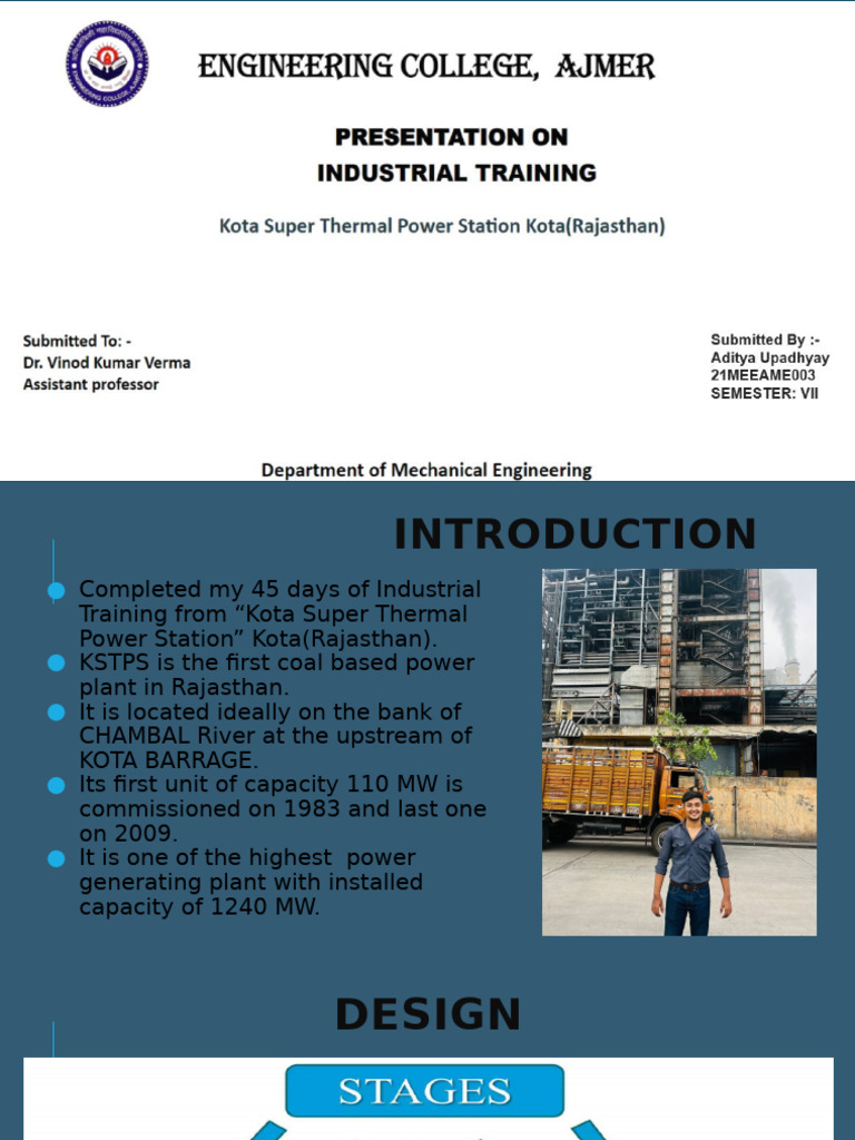 Industrial Training PPT | PDF