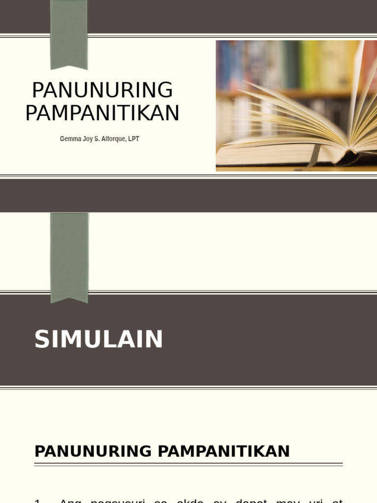Panitikang Panlipunan Simulain NG Panunu | PDF
