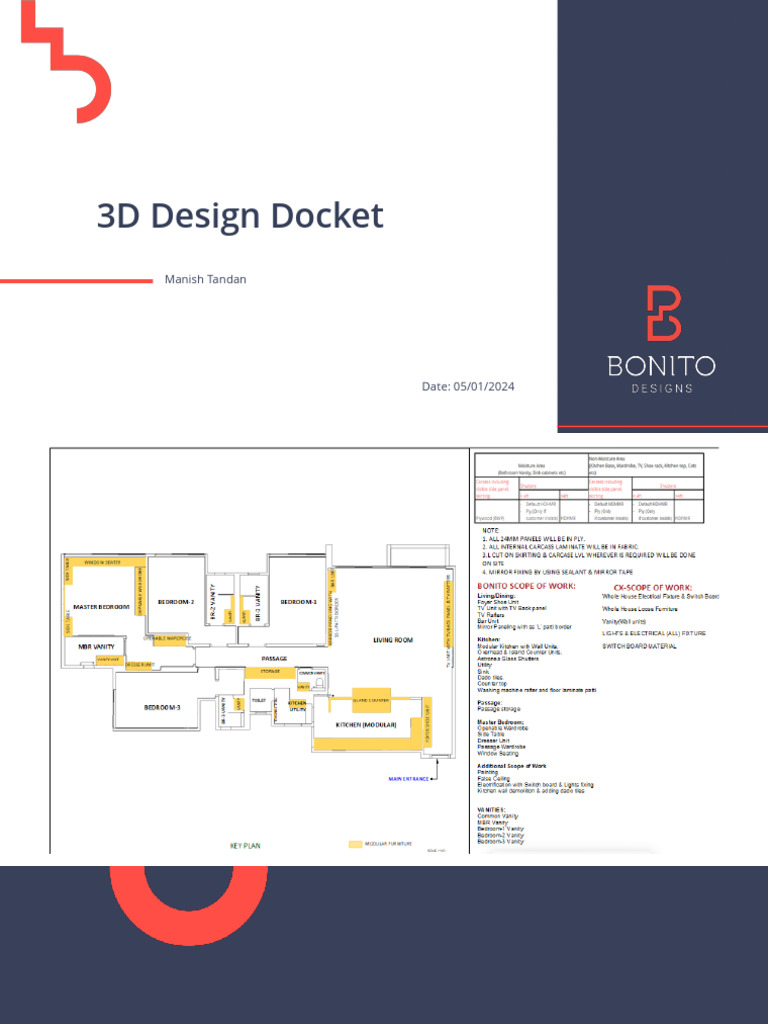 3D Design Docket (PKO) - Manish Tandon (PID 6608) (20-07-2024) | PDF