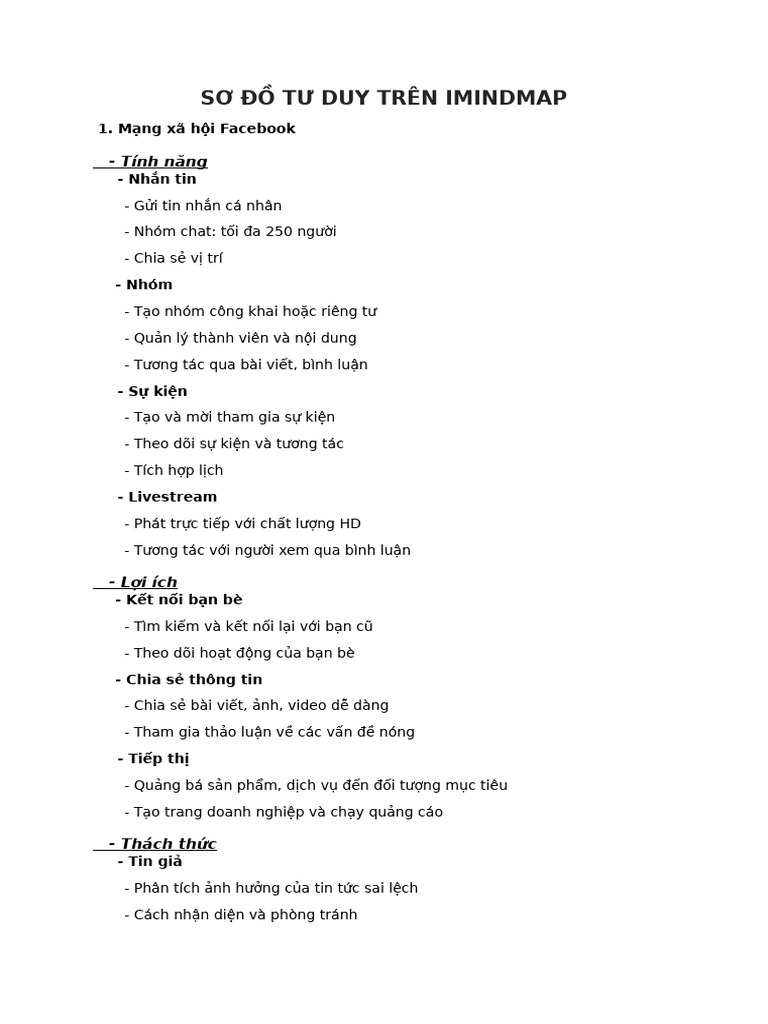 Sơ Đ Tư Duy Trên Imindmap | PDF