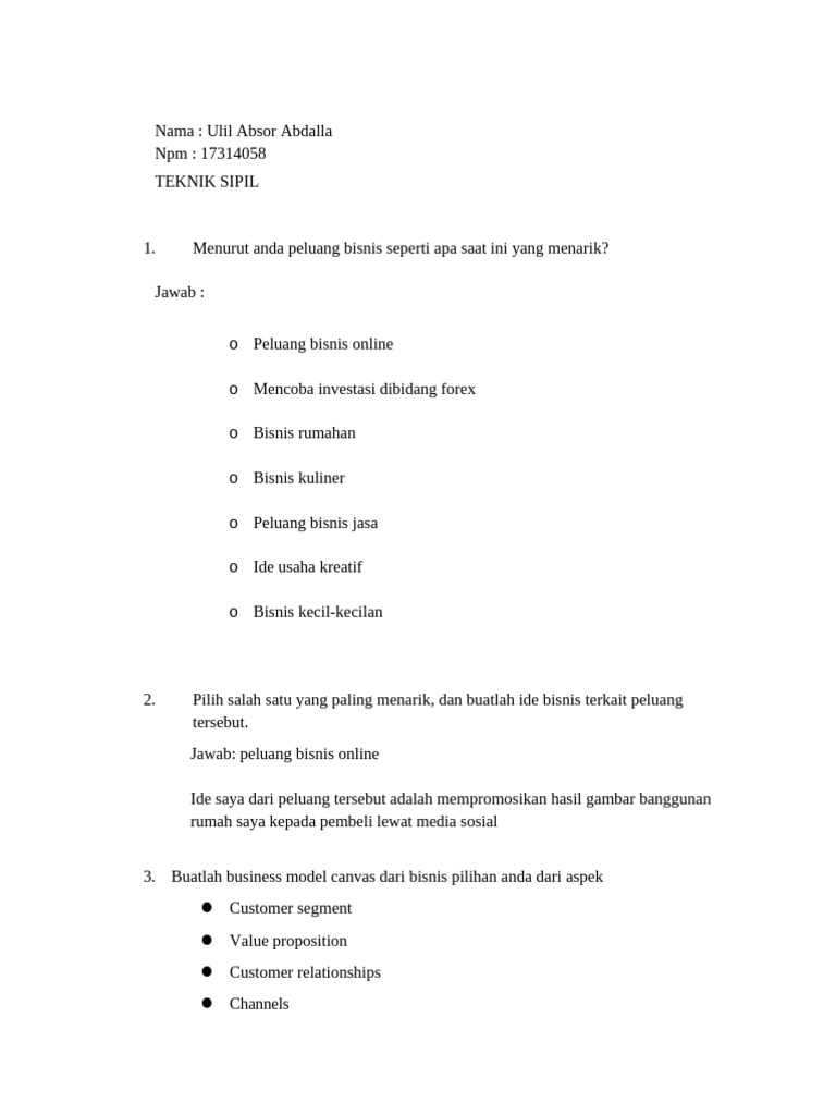 Ulil Absor Abdalla_17314058_Teknik Sipil | PDF