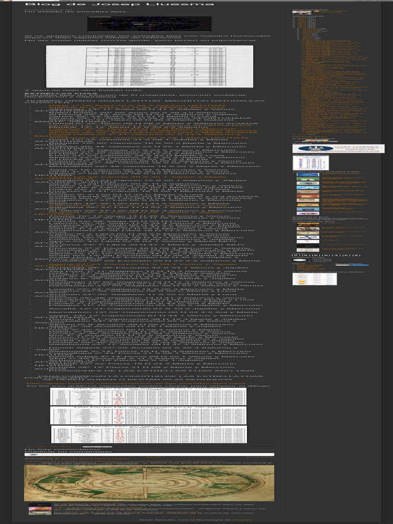Listado de Estrellas Fijas y su Influencia Astrológica | PDF ...