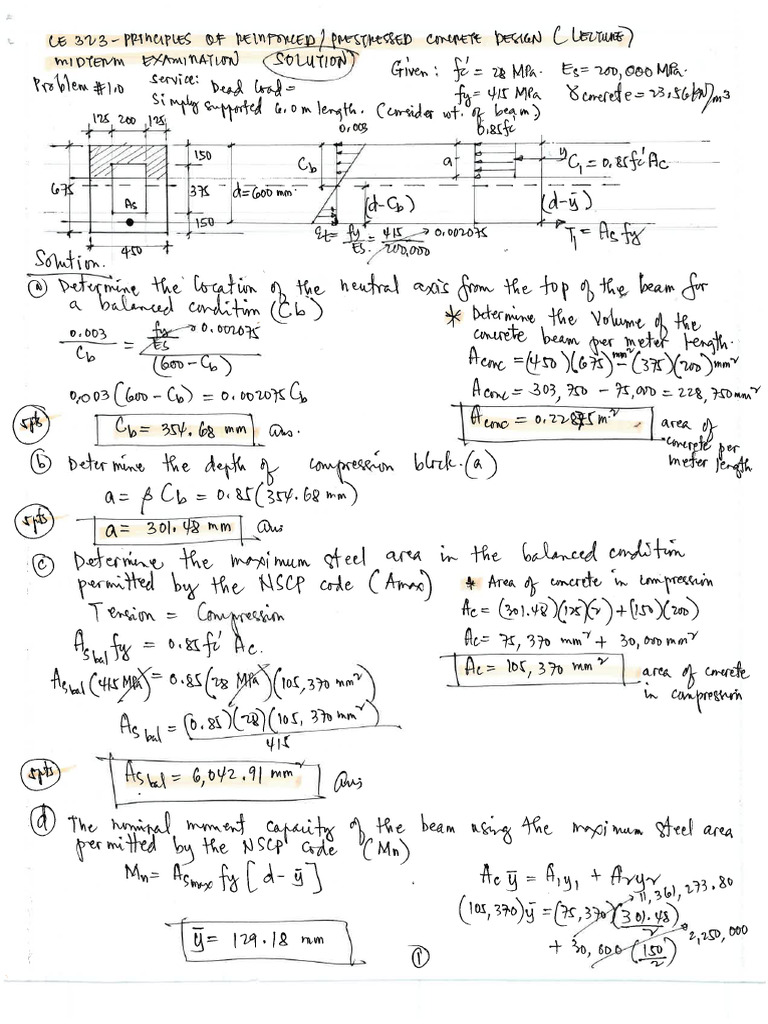 E17 Midterm Exam Solution | PDF