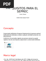 Formulario Seprec | PDF | Business