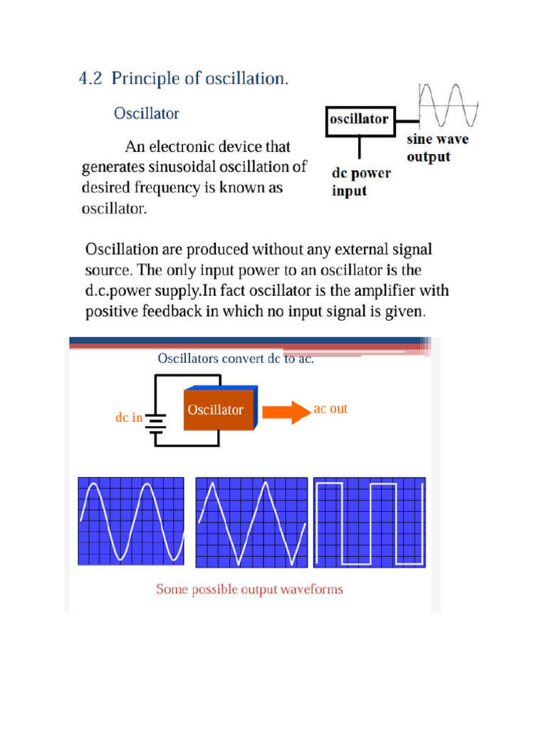 Types and Functions of Oscillators | PDF
