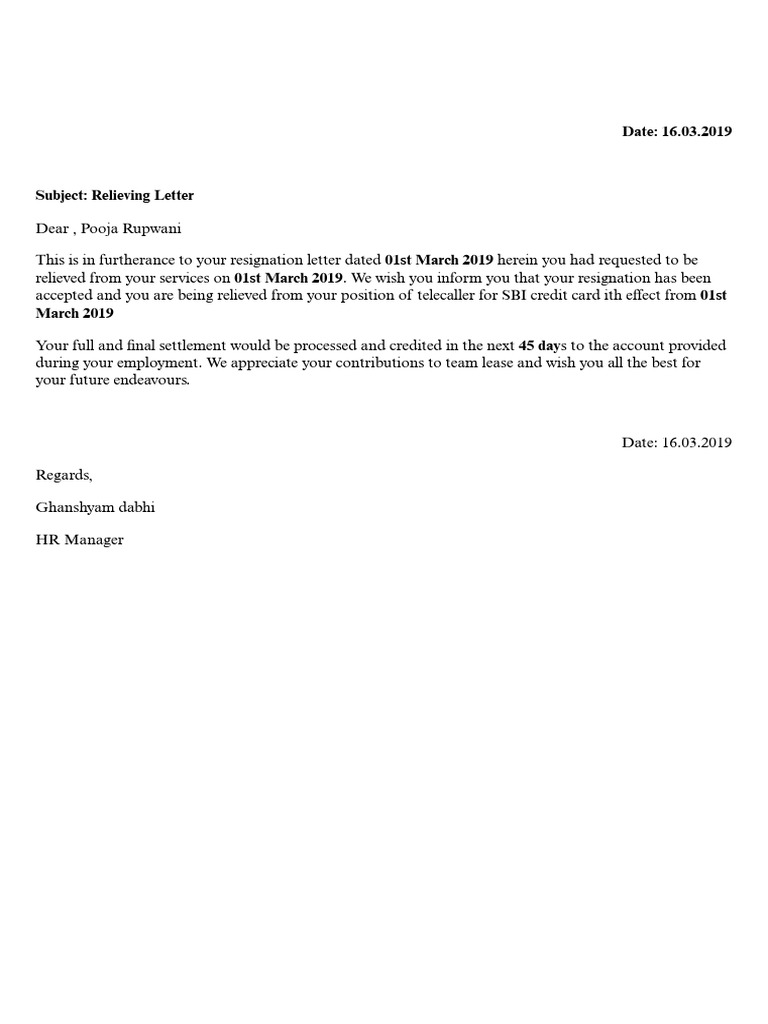 Relieving-Letter-Format - Docx 20241218 175859 0000 | PDF