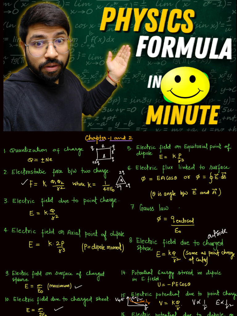 PHYICS FORMULA SHEET | PDF
