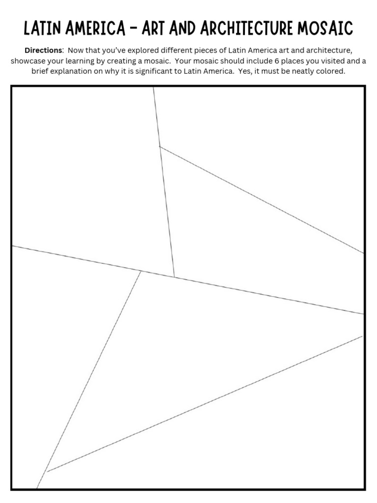 Latin America Art and Architecture Mosaic | PDF