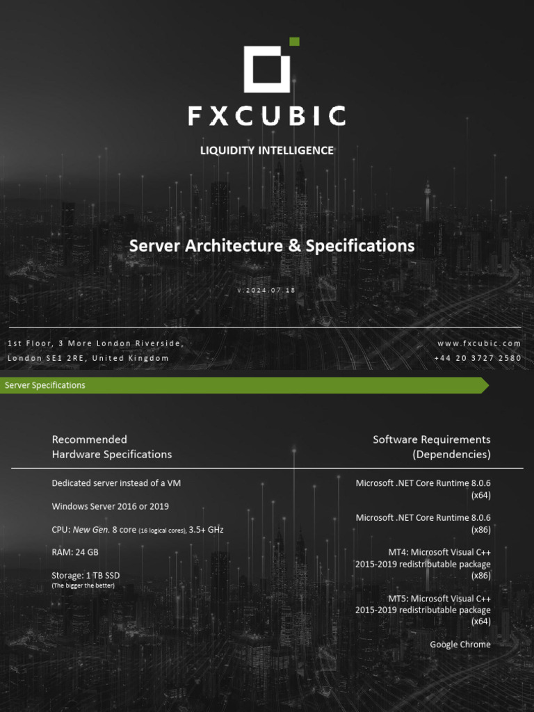 FXCubic Server Architecture Overview | PDF | Server (Computing ...