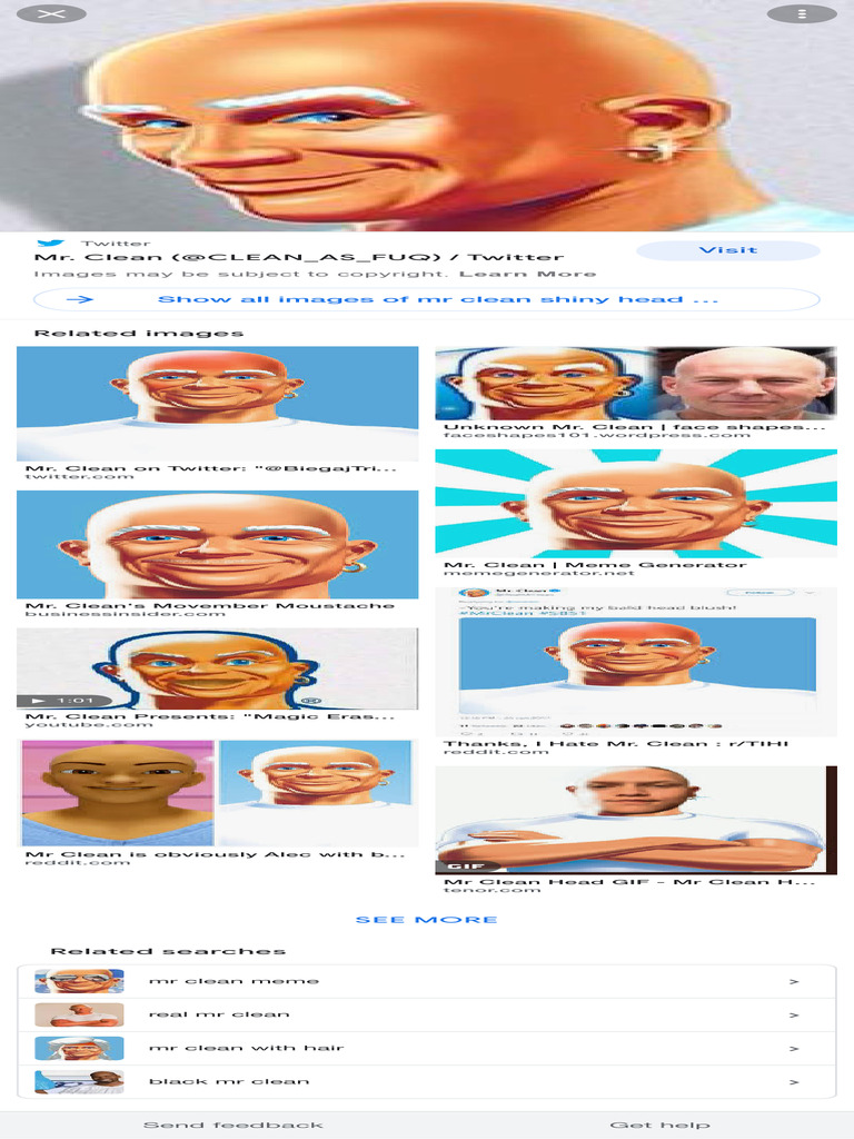MR Clean Shiny Head Meme - Google Search | PDF