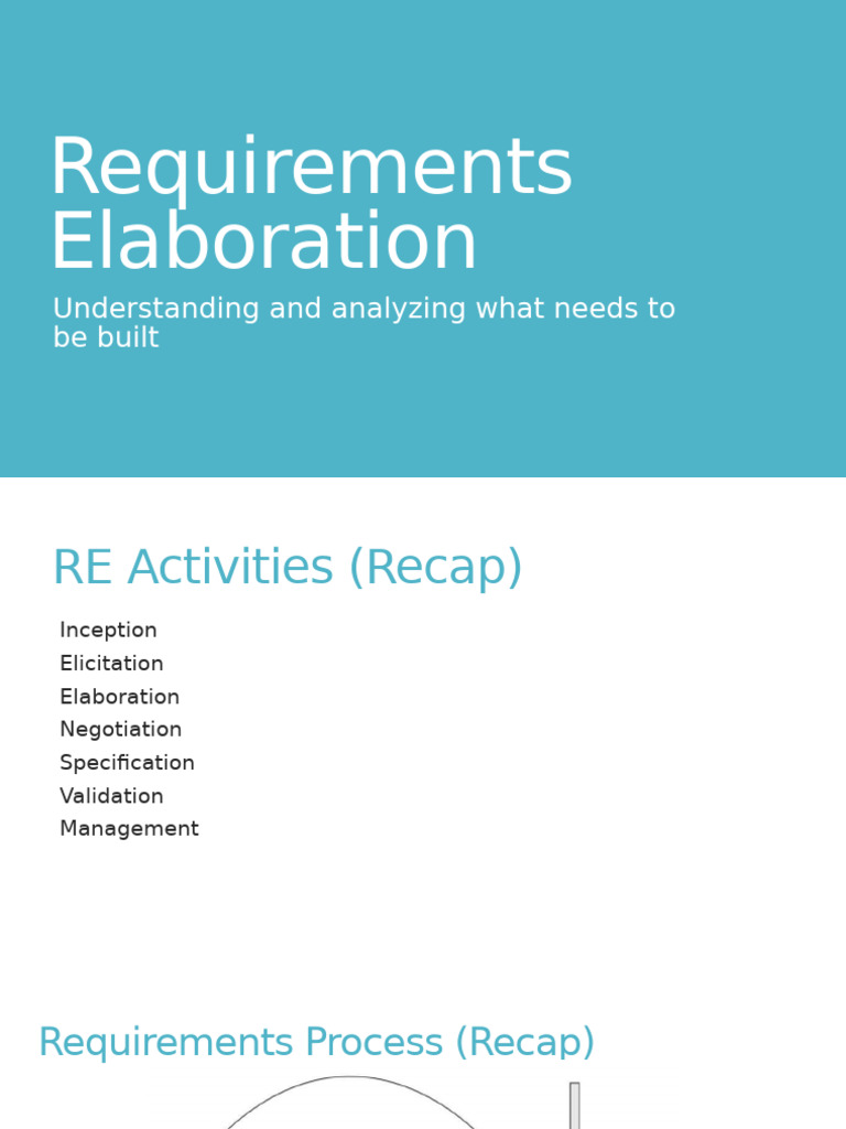 SRE Lecture 09 - Requirements Elaboration - DFD | PDF | Computing | Information Science
