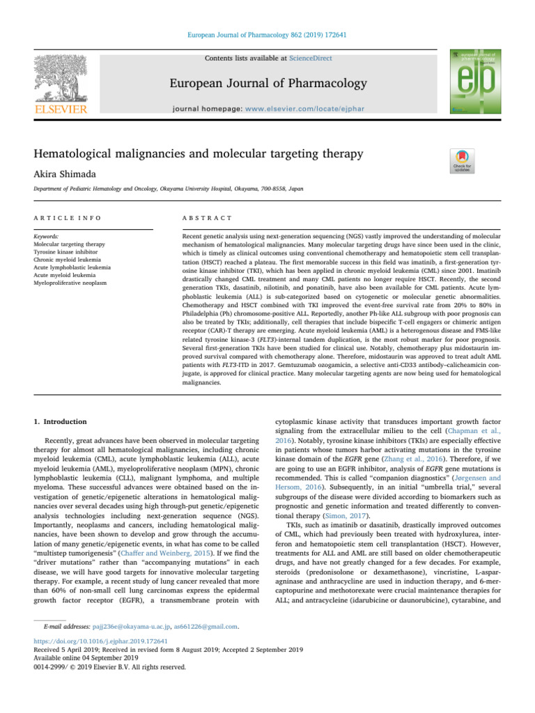 Shimada 2019 | PDF | Medical Specialties | Cell Biology