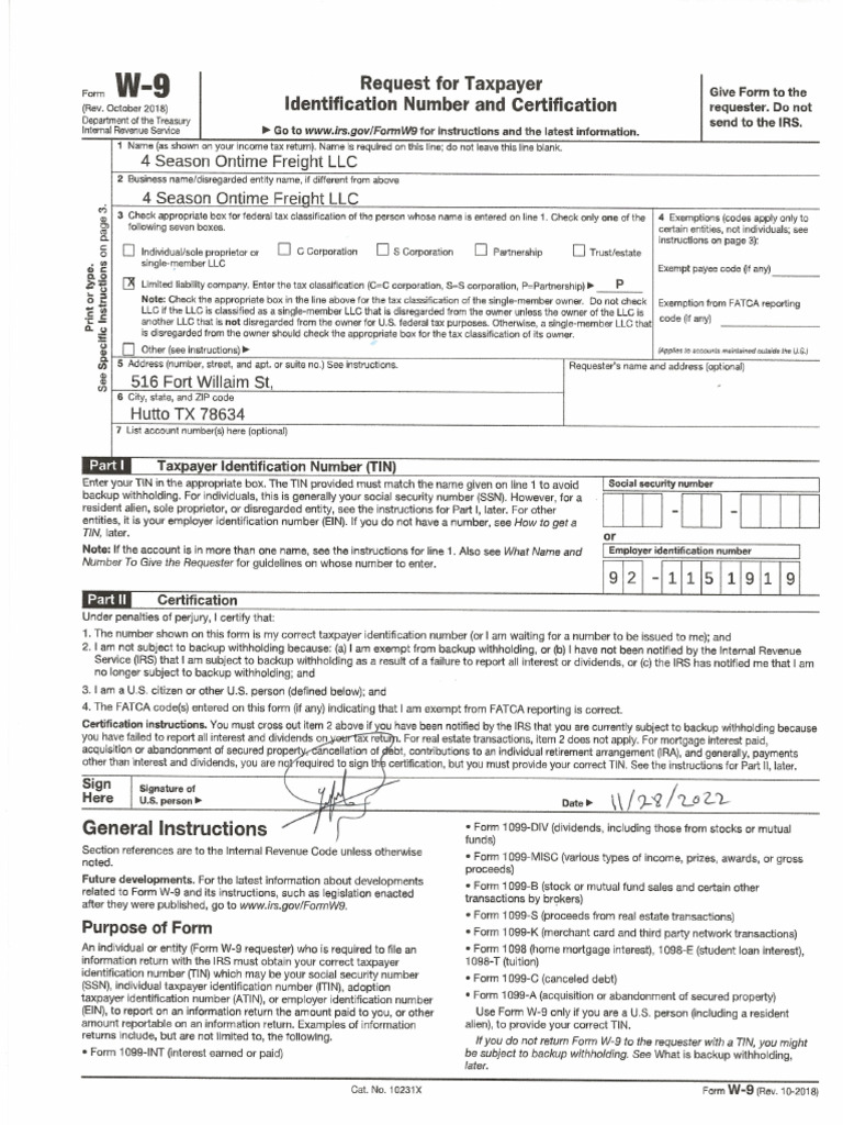W-9 | PDF