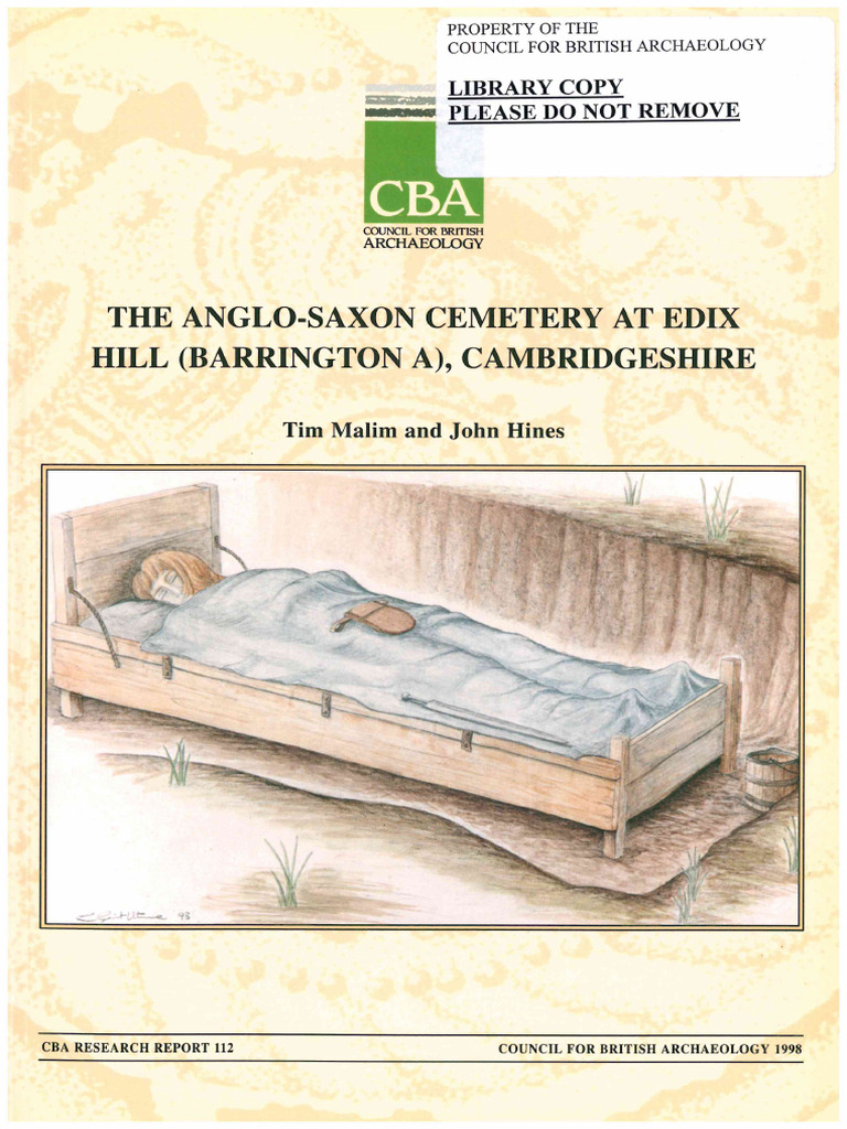 Edix Hill Anglo-Saxon Cemetery Report | PDF | Vertebra | Vertebral Column