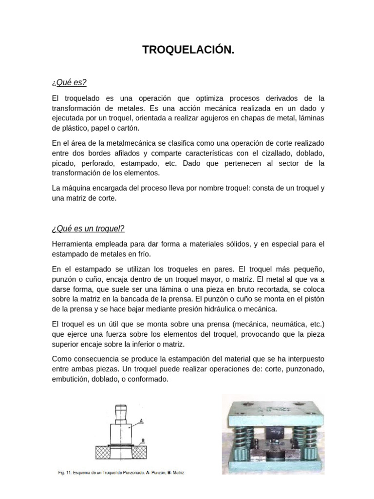 Guía Completa sobre Troquelación y Troqueles | PDF