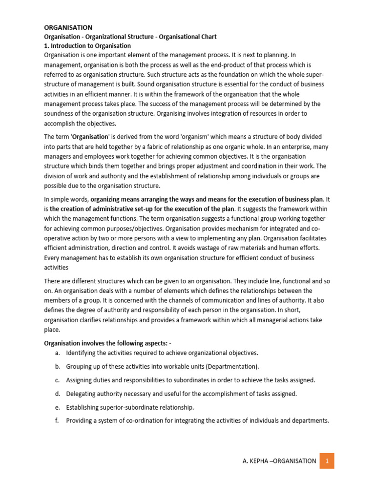 Organisation Structure - Edit | PDF | Hierarchy | Business