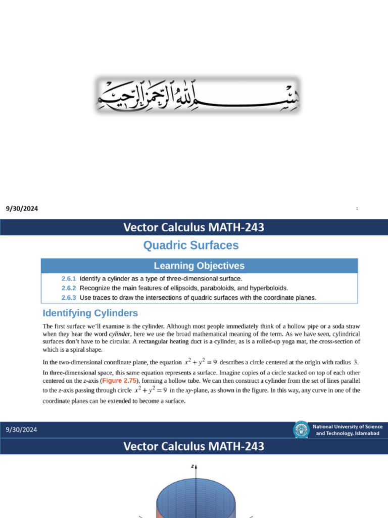 Lec # 7 | PDF | Ellipse | Variable (Mathematics)