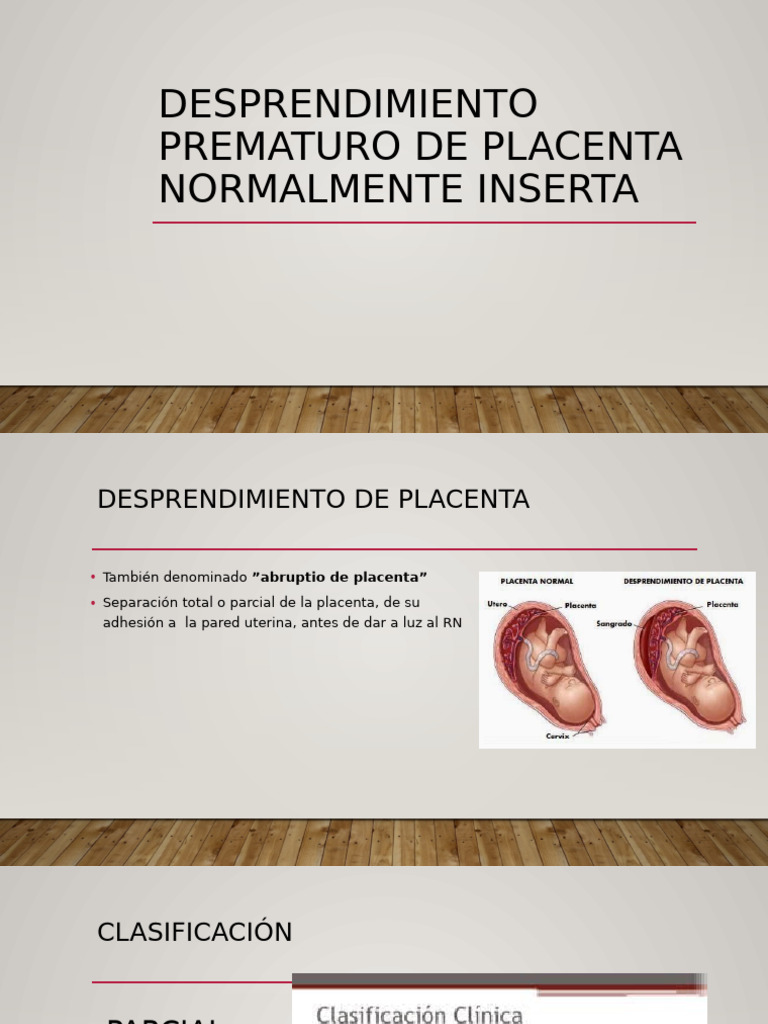 Desprendimiento Prematuro de Placenta Normo Inserta | PDF