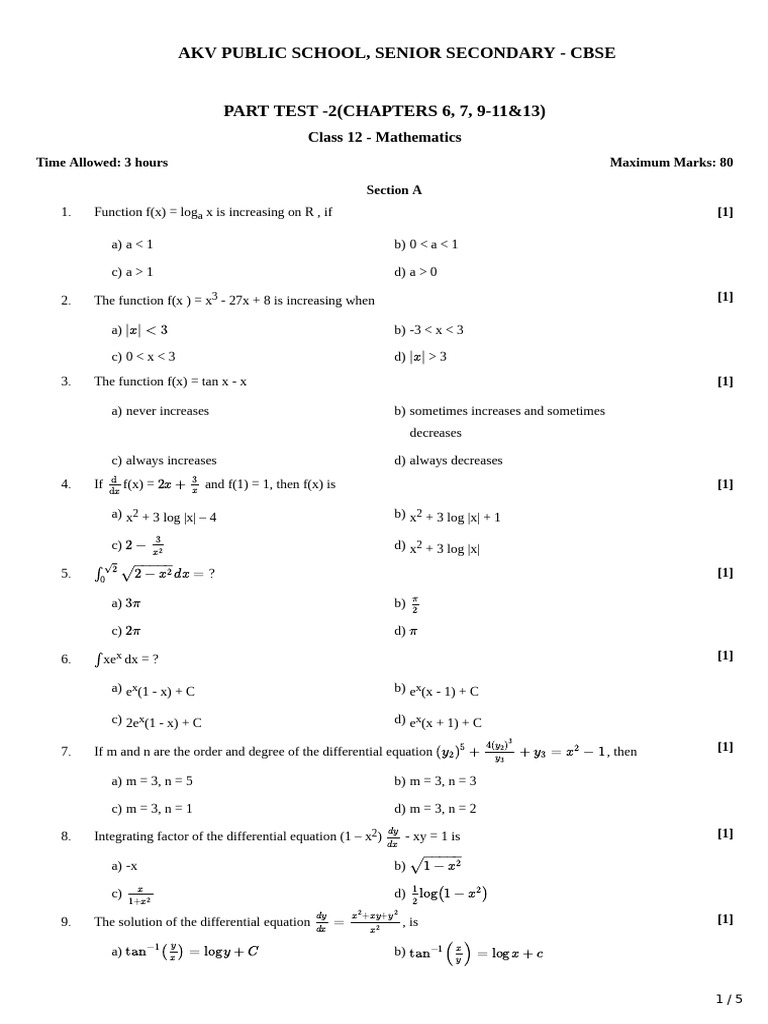 12th Part Test 2 Qn. | PDF | Bacteria | Torque