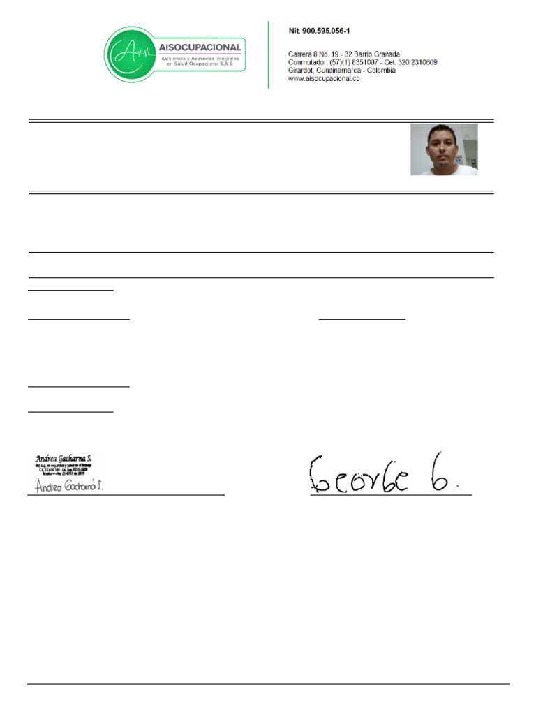 George Steven | PDF | Historial médico | Cuidado de la salud