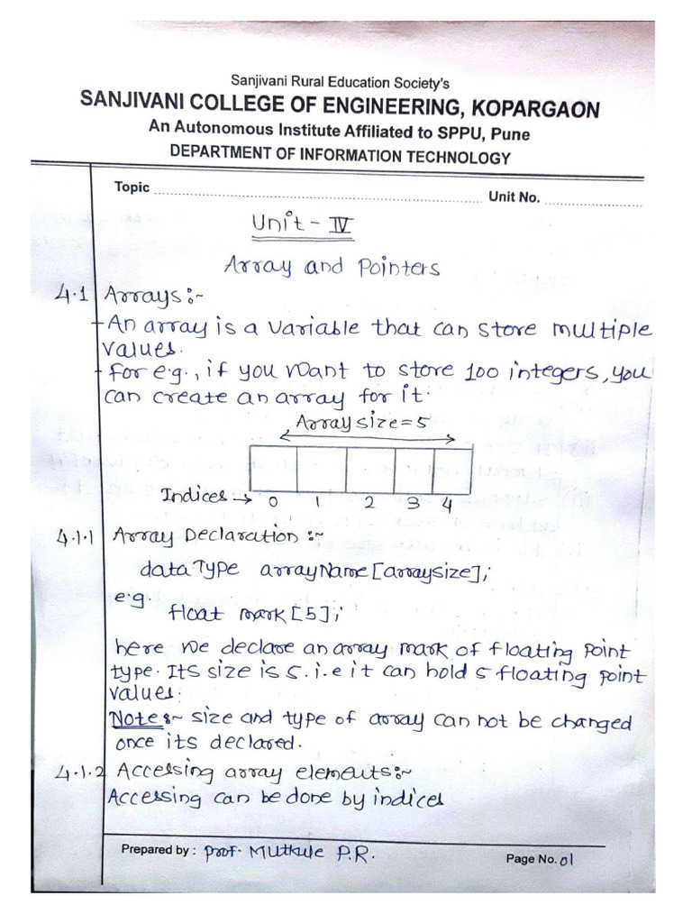CFP_Unit-4 _2024-25 | PDF