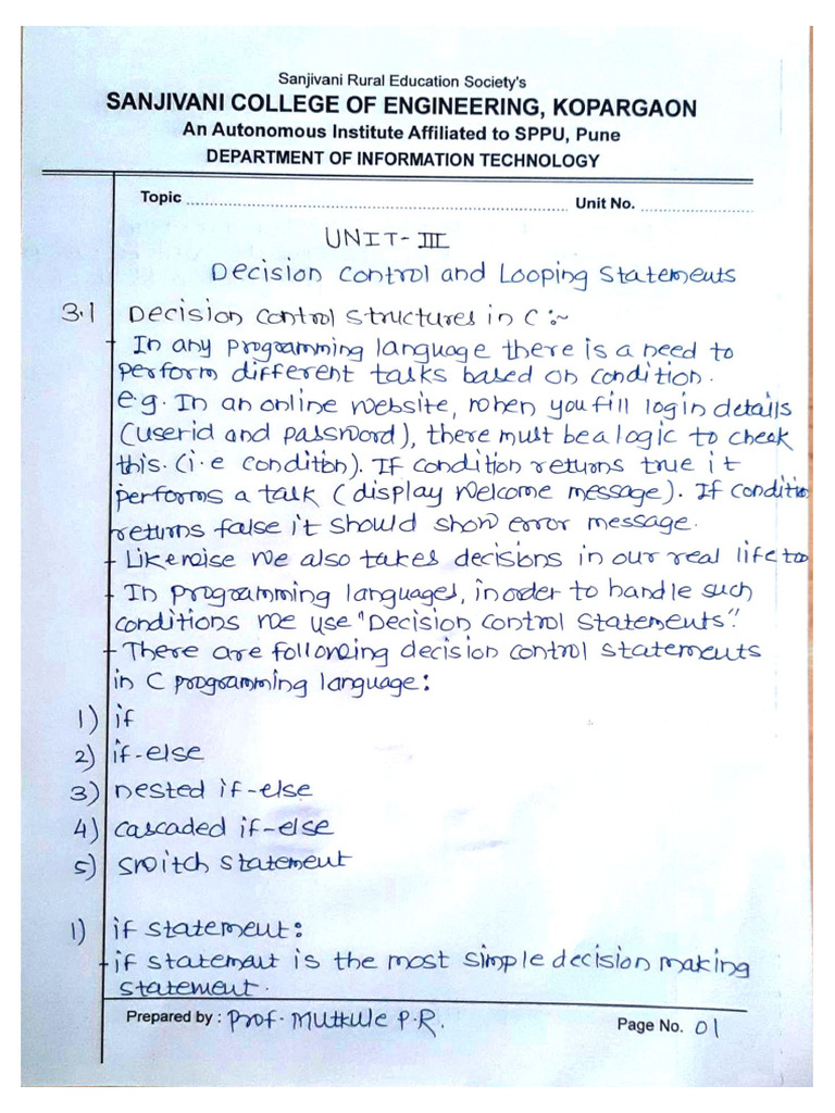 CFP_Unit-3_2024-25 | PDF