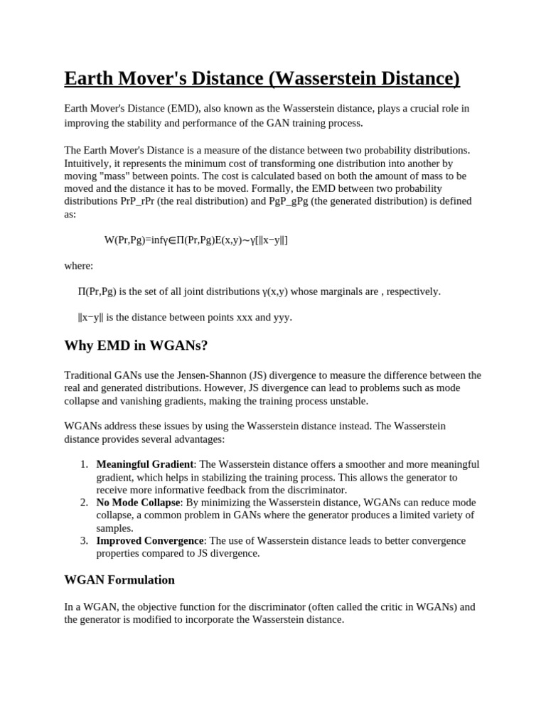 Earth Mover (1) | PDF | Computer Science | Statistical Theory
