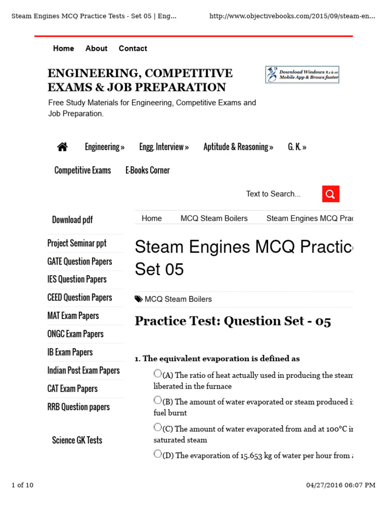 HT5 | PDF | Steam Engine | Steam
