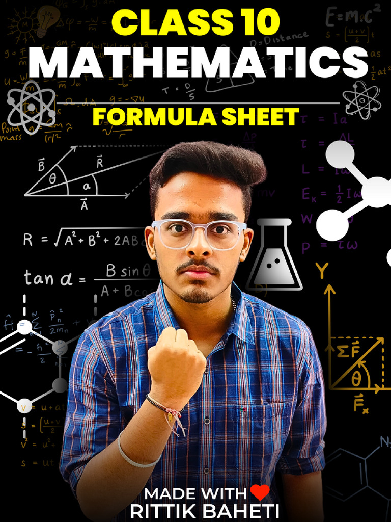 10th Formula Sheets Maths.pdf | PDF