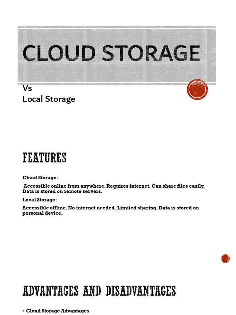 Local Storage Vs Cloud Storage - Syed Ali-1 | PDF