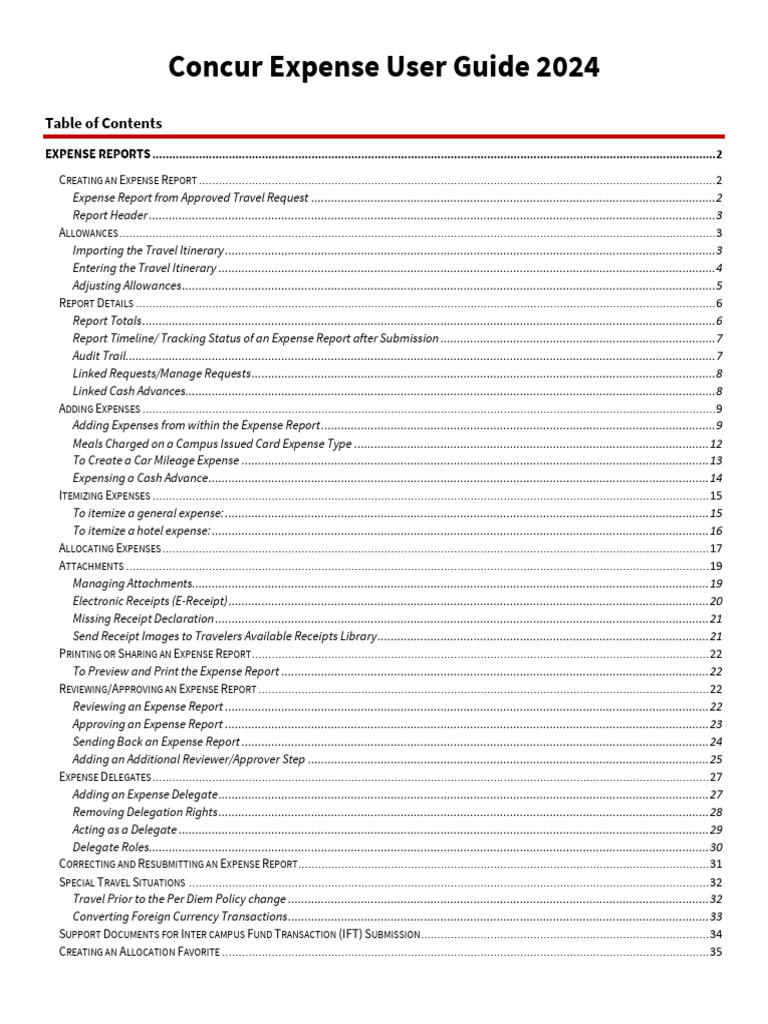 concur-expense-user-guide | PDF | Credit Card | Expense