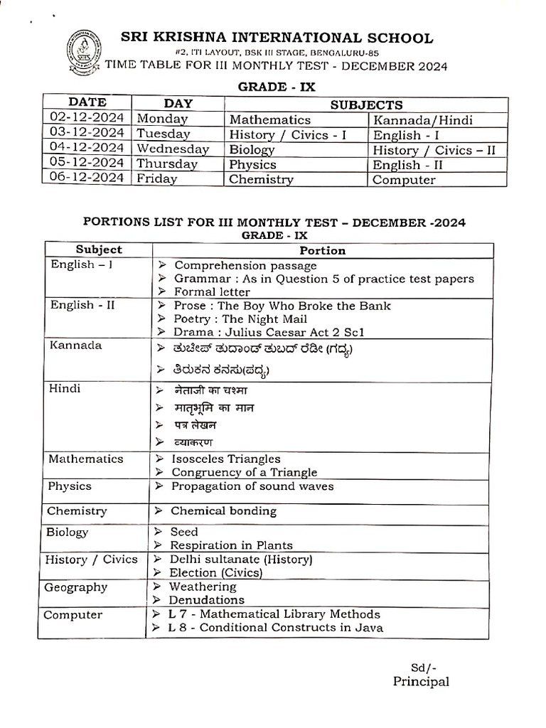 9th III monthly test | PDF